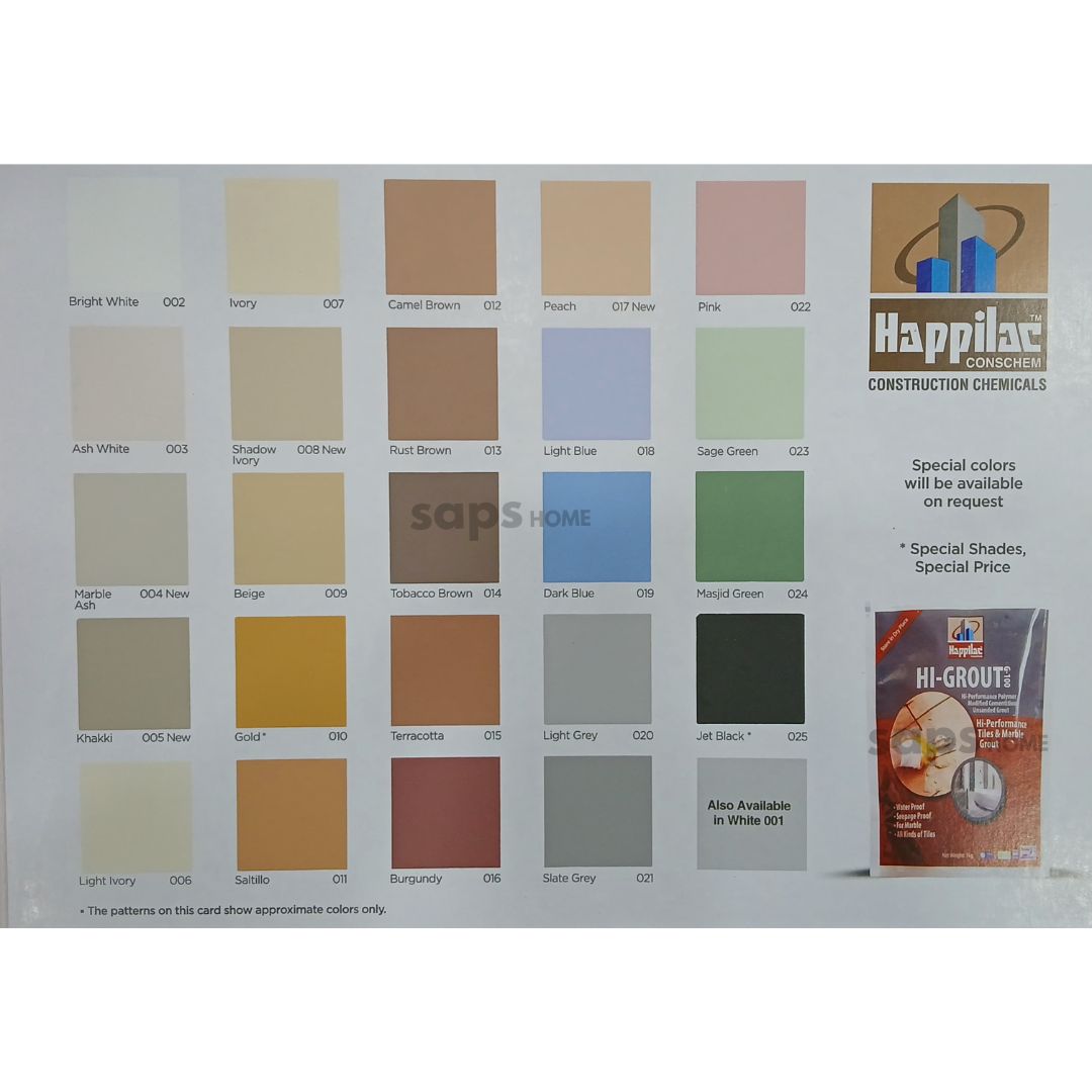 Happilac Tile Grout G-100 Tile Filling - Saps Home - Floor and Wall ...