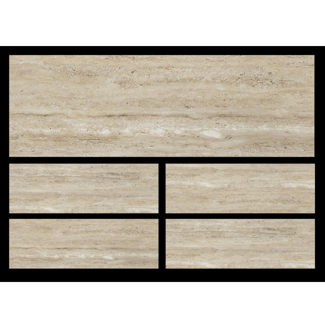 Travertine Tile for Floors and Walls Beige Stone - Saps Home - Floor ...